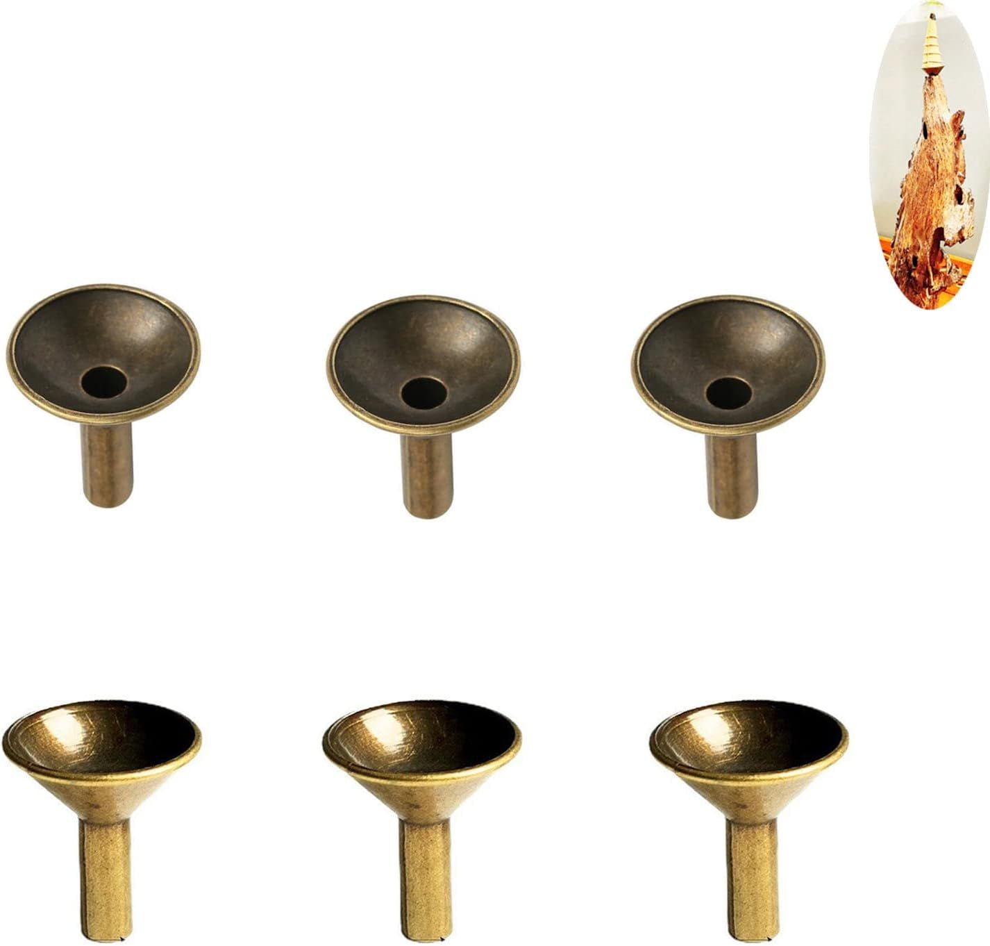 Incense 6 Pack Backflow Incense Holder Base Protector Ash Container ...