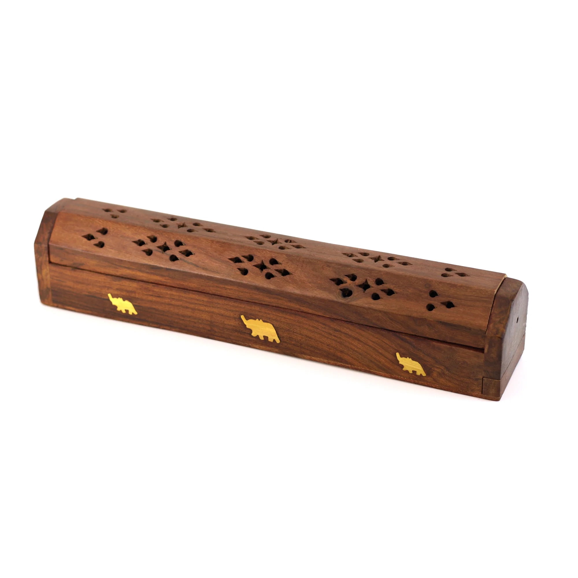 Incense Burner - Wooden Box with Storage - Elephant - Walmart.com