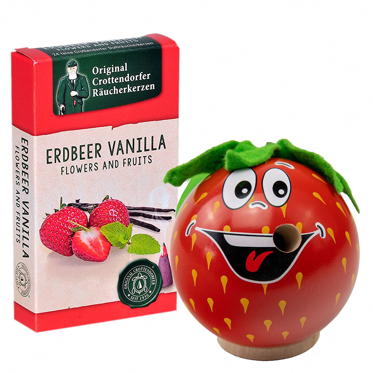 Incense Figure, Cheeky Fruits, Strawberry, incl. Incense Cones ...