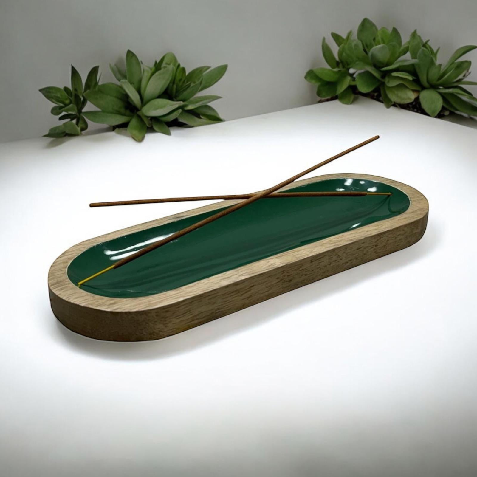 Incense Holder or Incense Burner, Modern Wood Incense Holder for Sticks ...