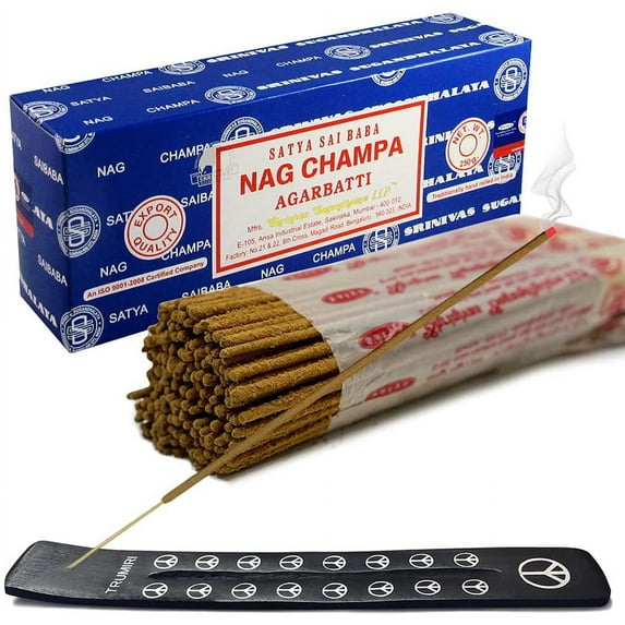 Incense Stick Holder Bundle with Sai Baba Nagchampa 250g Bulk Incense ...