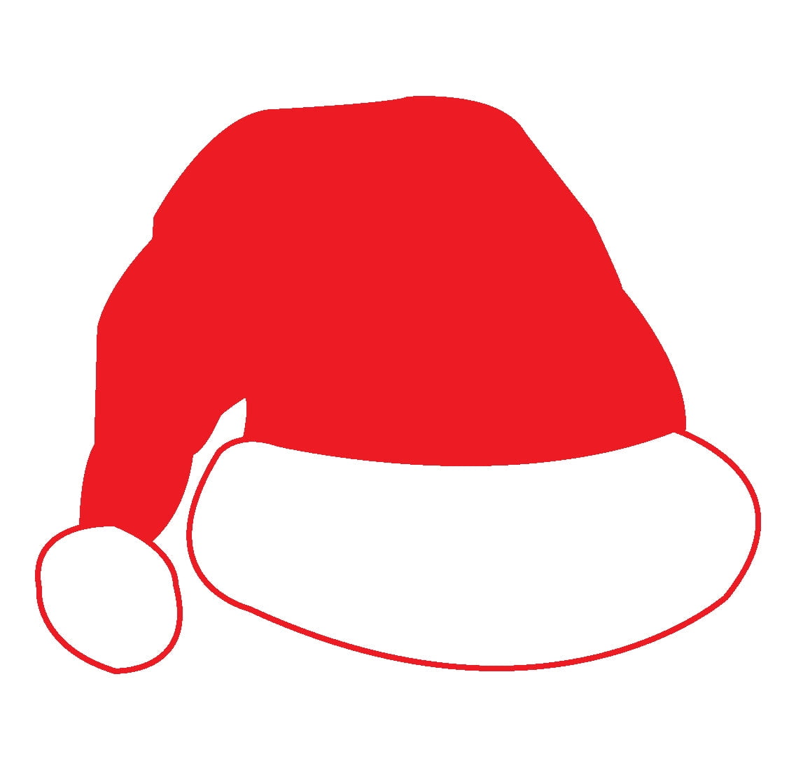 SHAPES ETC. Incentive Stamp - Santa Hat - Walmart.com