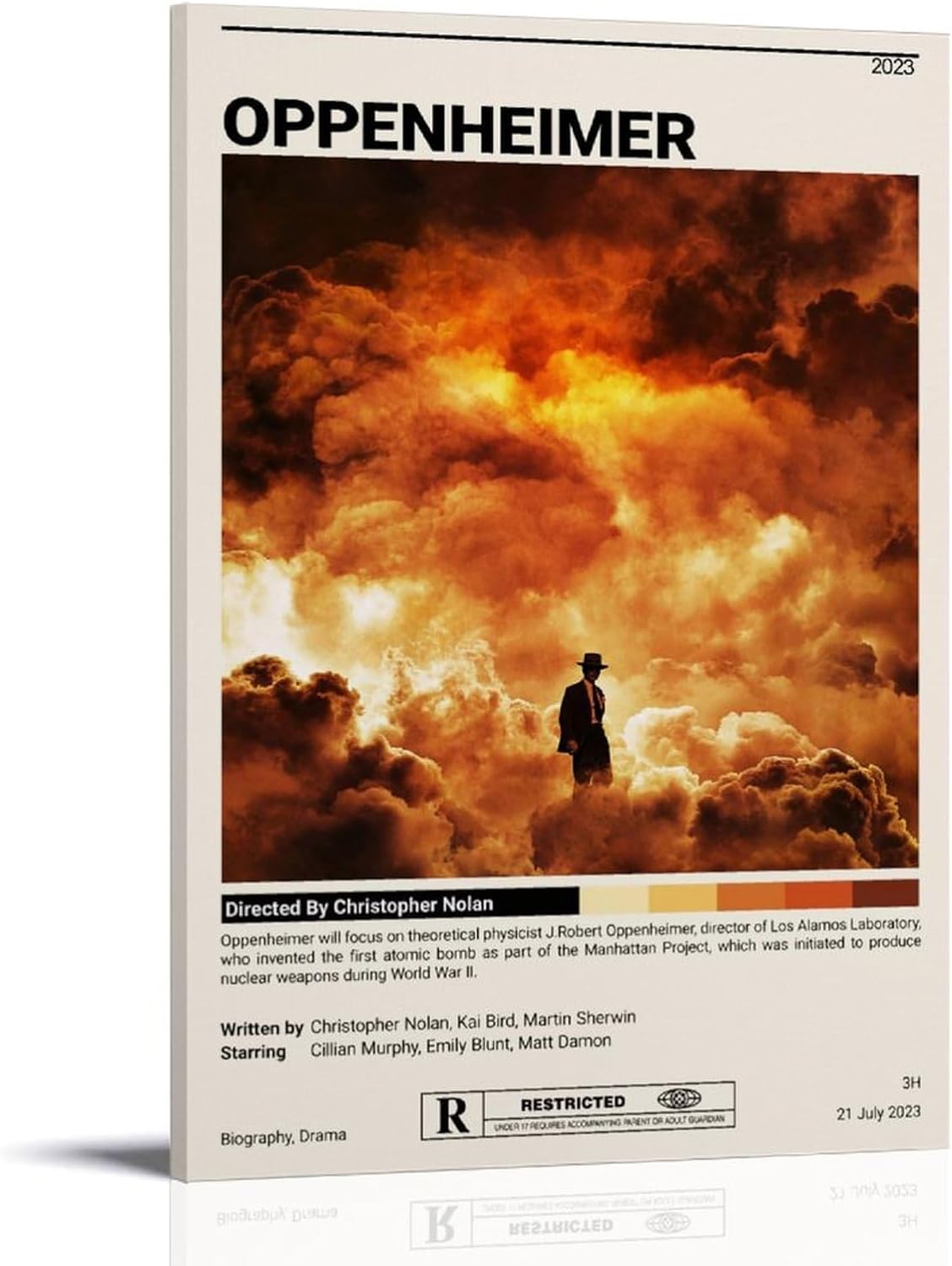 Inception Minimalist Movie Poster Vintage Poster Canvas 90s Wall Art ...