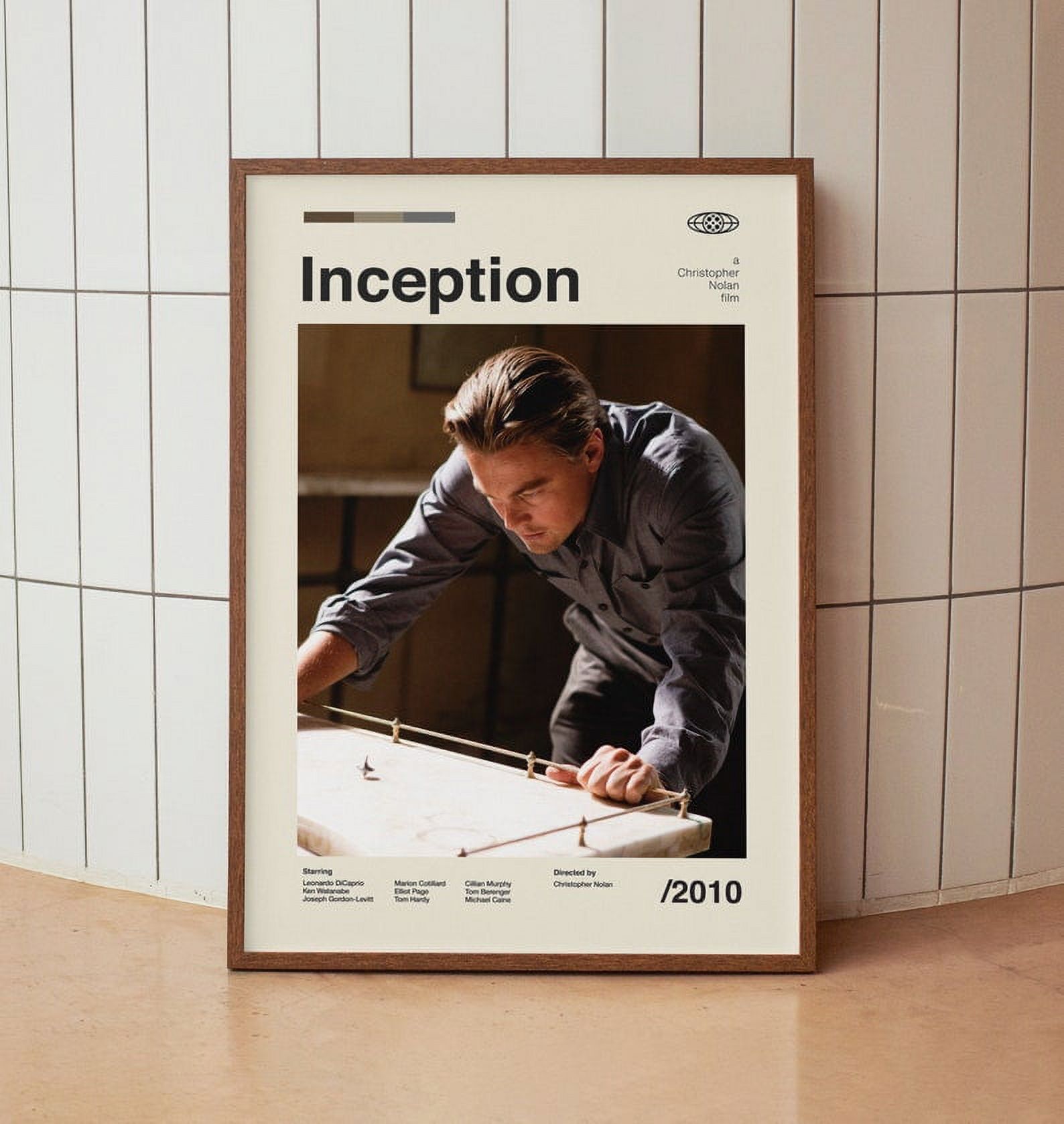 Inception Vintage Minimalist Movie Poster - Leonardo Di Caprio Film ...