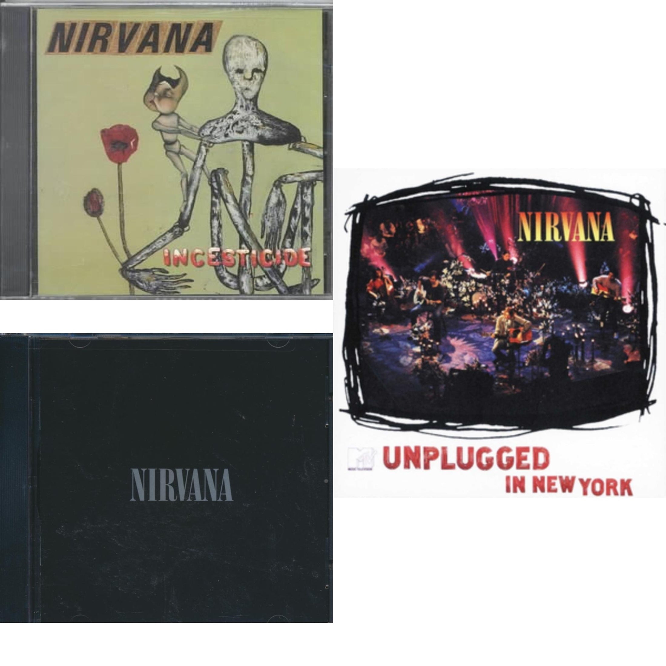 Incesticide & Nirvana & Unplugged In N.Y. [CD Bundle] - Walmart.com