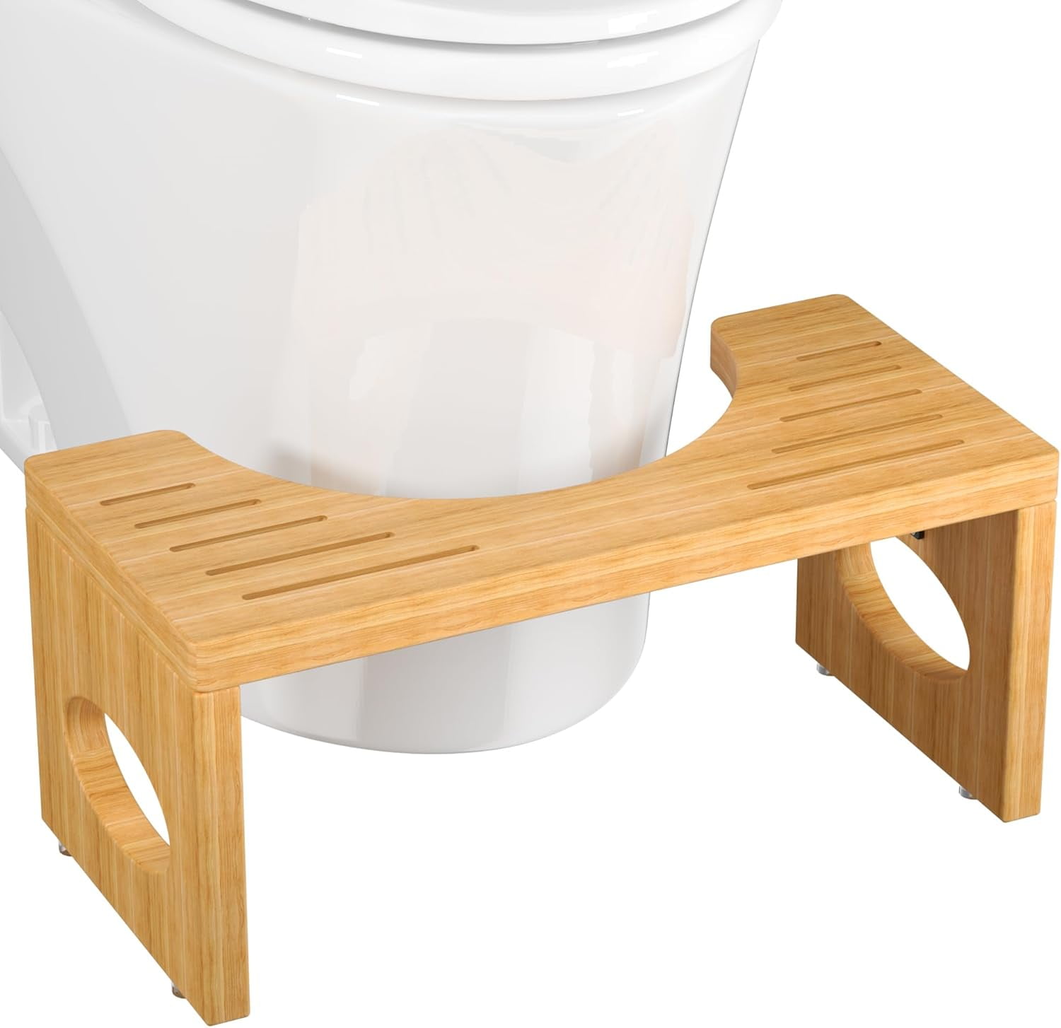 Inch Bamboo Toilet Stool, Foldable Poop Stool, Bathroom Step Stool ...