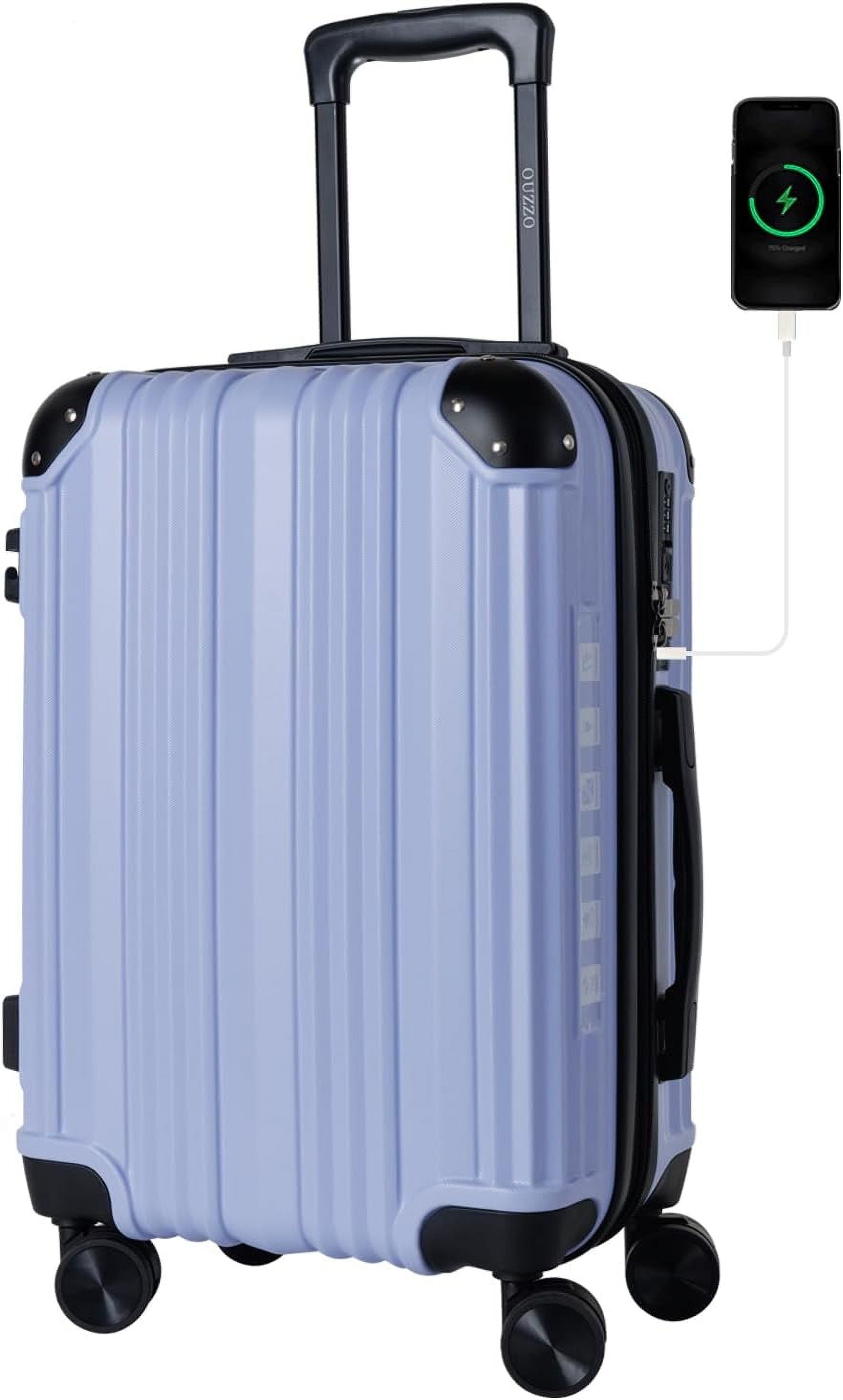 Inch Carry On Luggage with USB Port, 22x14x9 Airline Approved ...