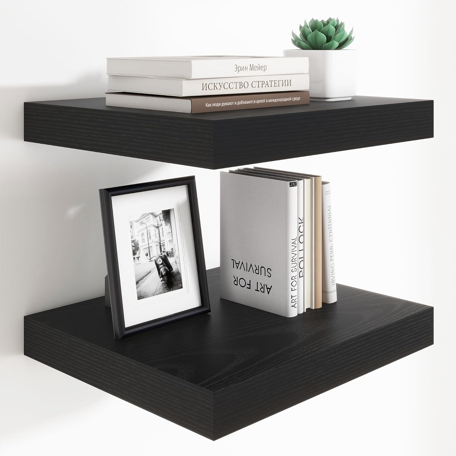 Deep Floating Shelves, x Long Wall Shelf, Large Extra Display Shelf ...