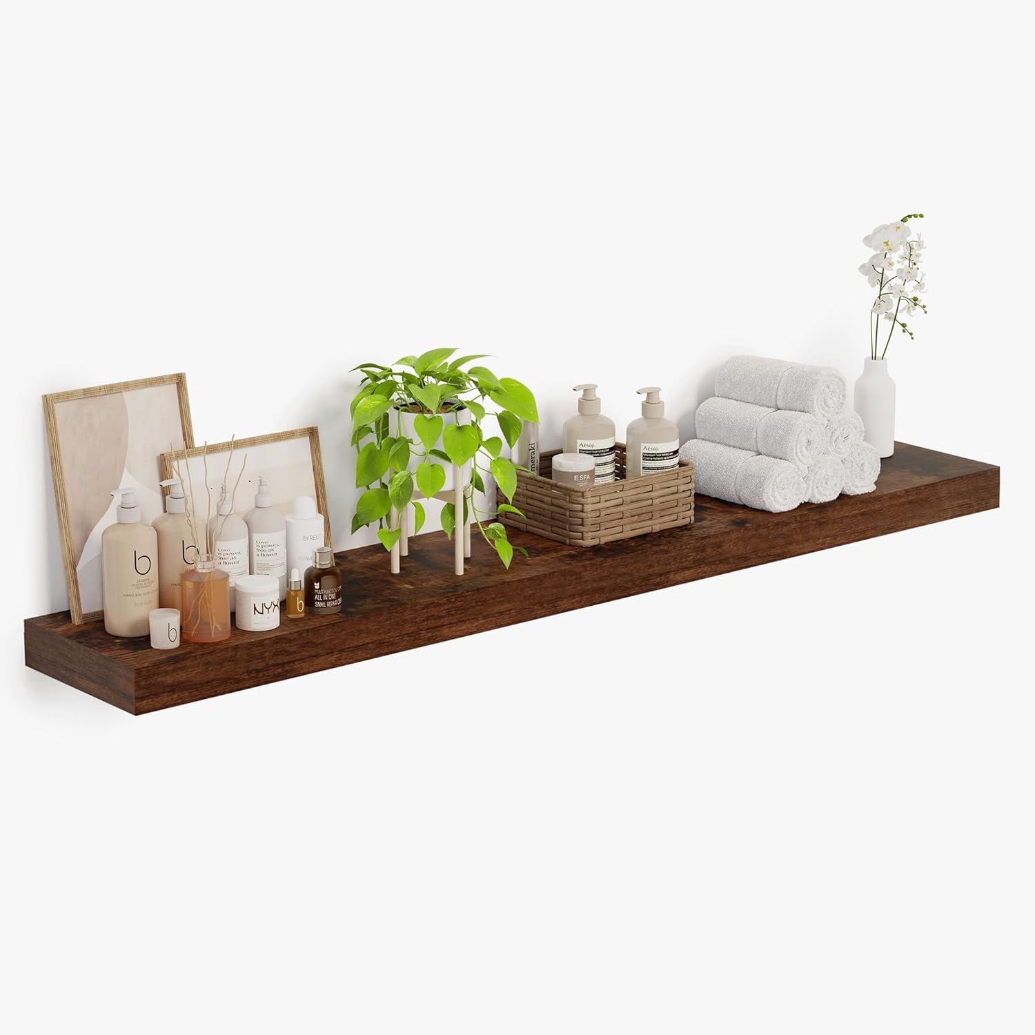 Inch Deep Floating Shelves, x Long Wall Shelf, Large Extra Display ...