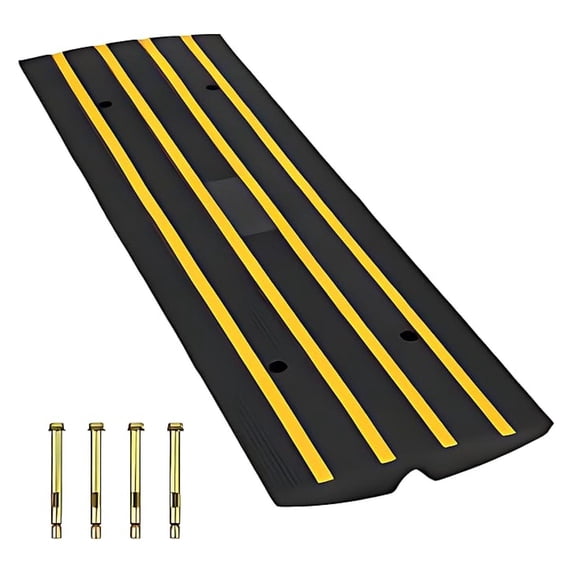 Inch Driveway Curb Ramp 1 Pack Made of Recycled Rubber Heavy Duty ...