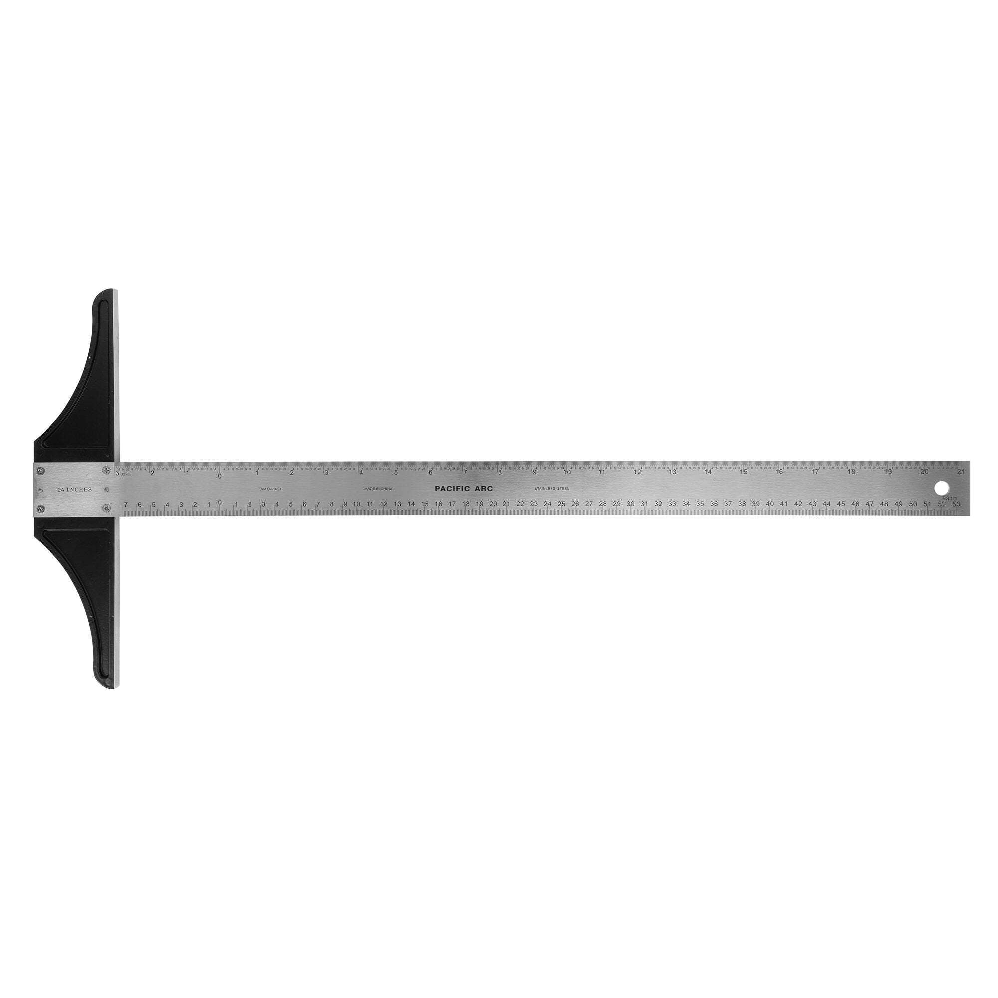 Inch/Metric Stainless Steel With Metal Head T-Square - Walmart.com