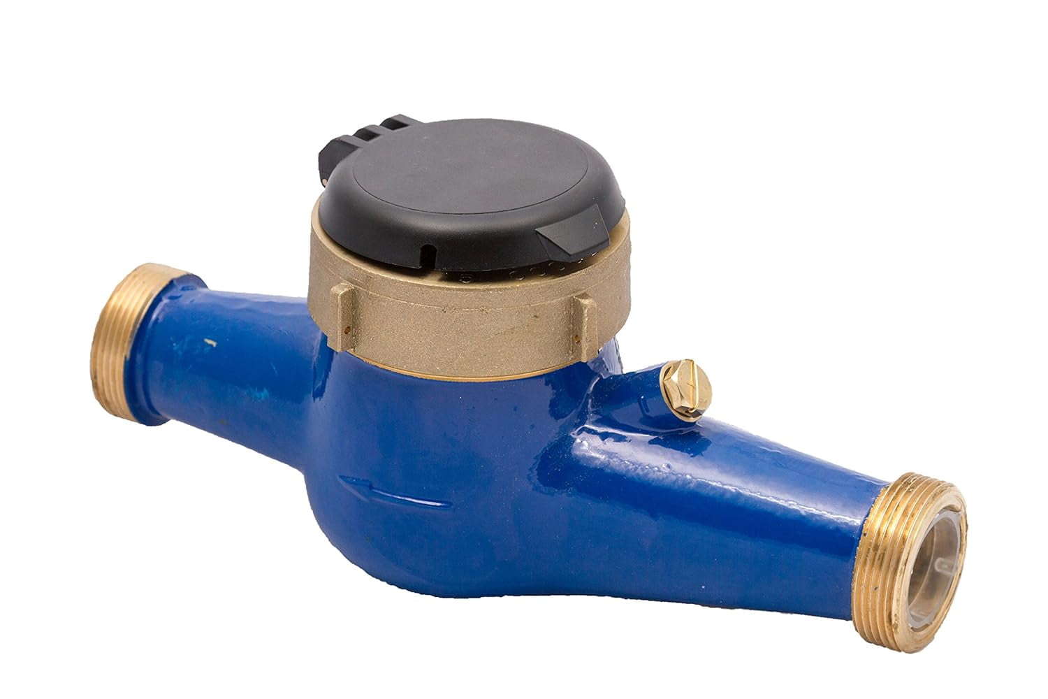 Inch NPT Multi Jet Water Meter with Pulse Output, Brass Body - Not for ...