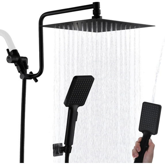 Inch Shower Head with Handheld Spray - Rain Shower Head with Handheld ...