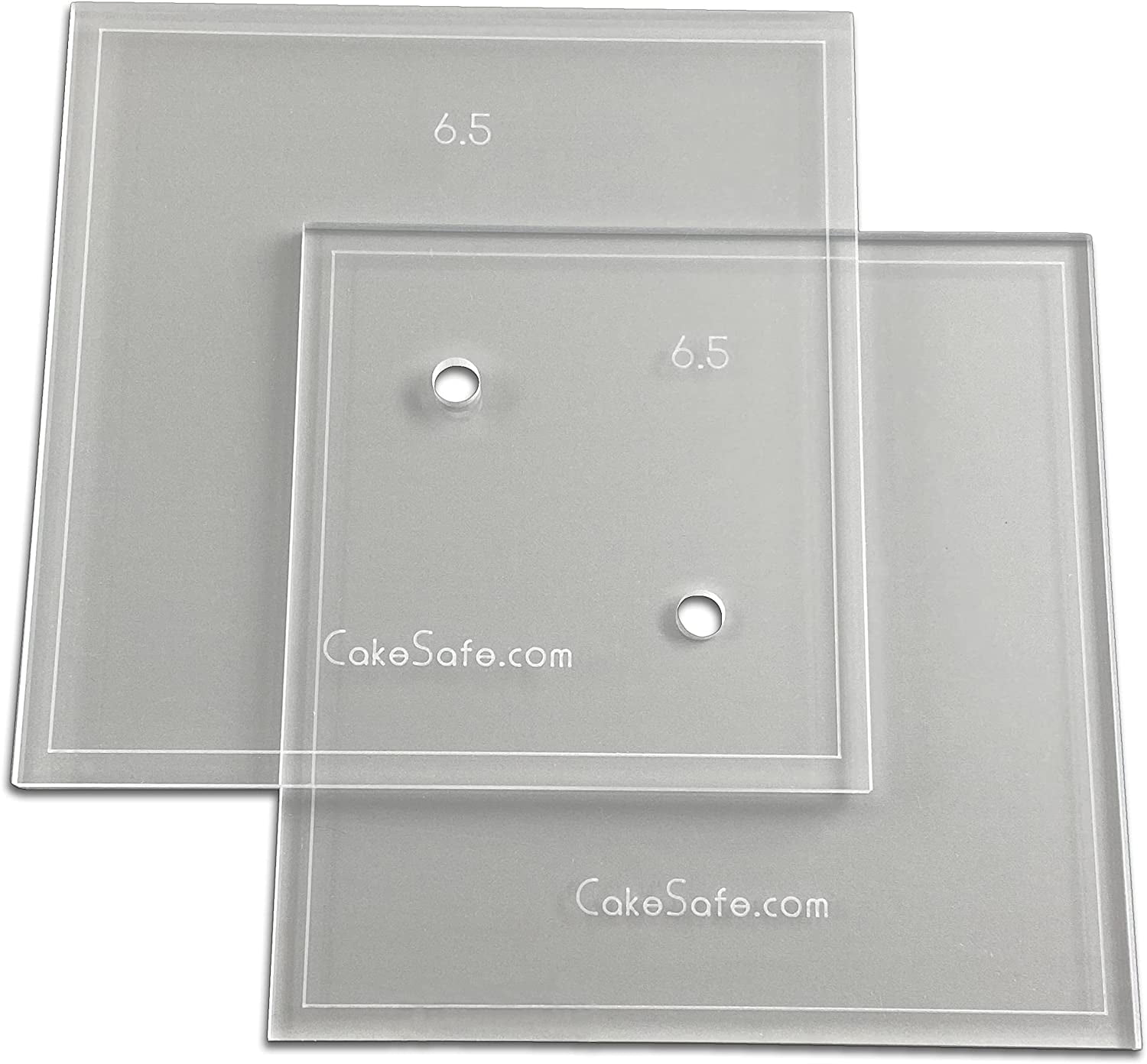 Inch Square Disk Set – 2-” Clear ¼” Buttercream Disks – Perfect Icing ...