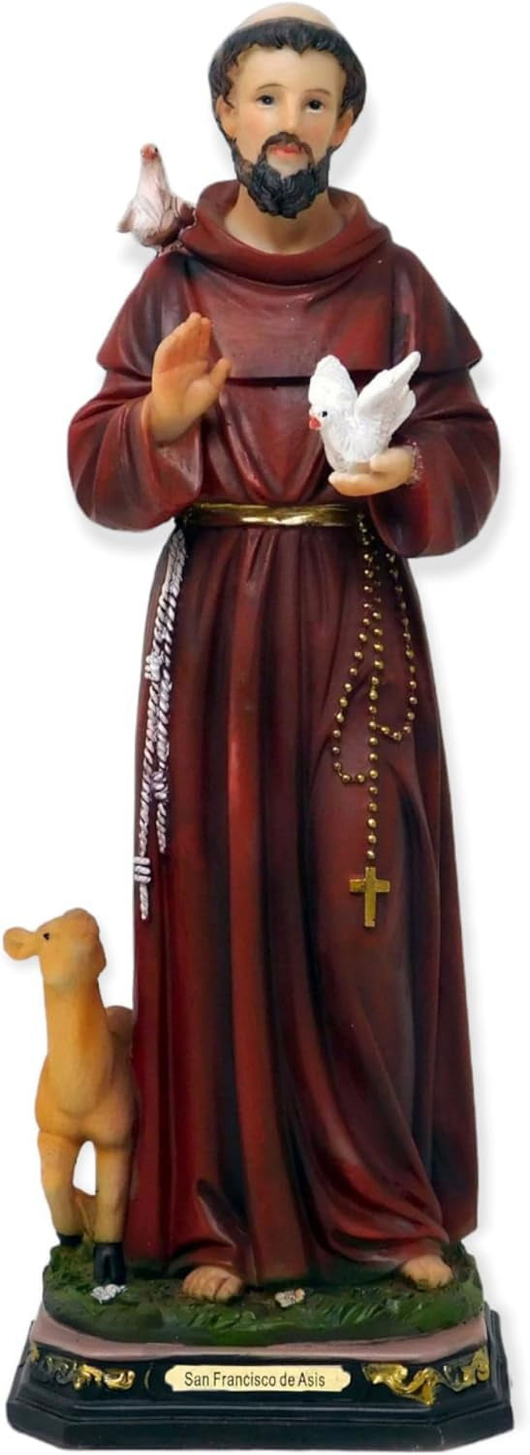 Inch St Francis Assisi Statue Figure Imagen San Francisco De Asis ...
