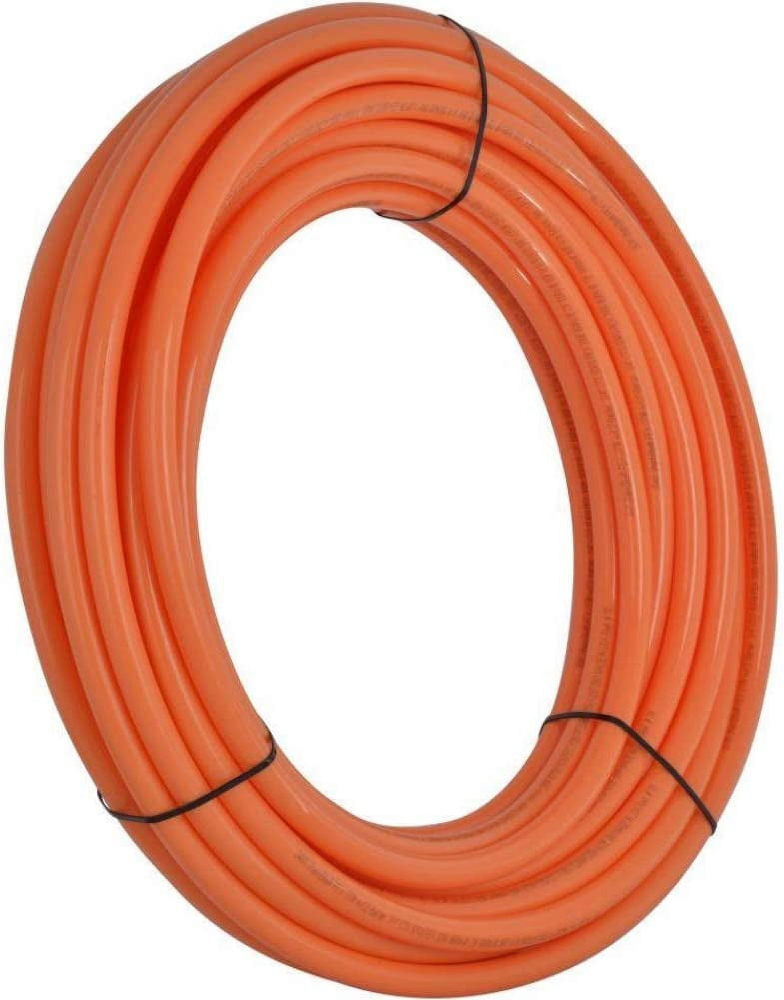 Inch x 100 Feet Orange PEX Pipe, Oxygen Barrier ible Water Tubing for ...