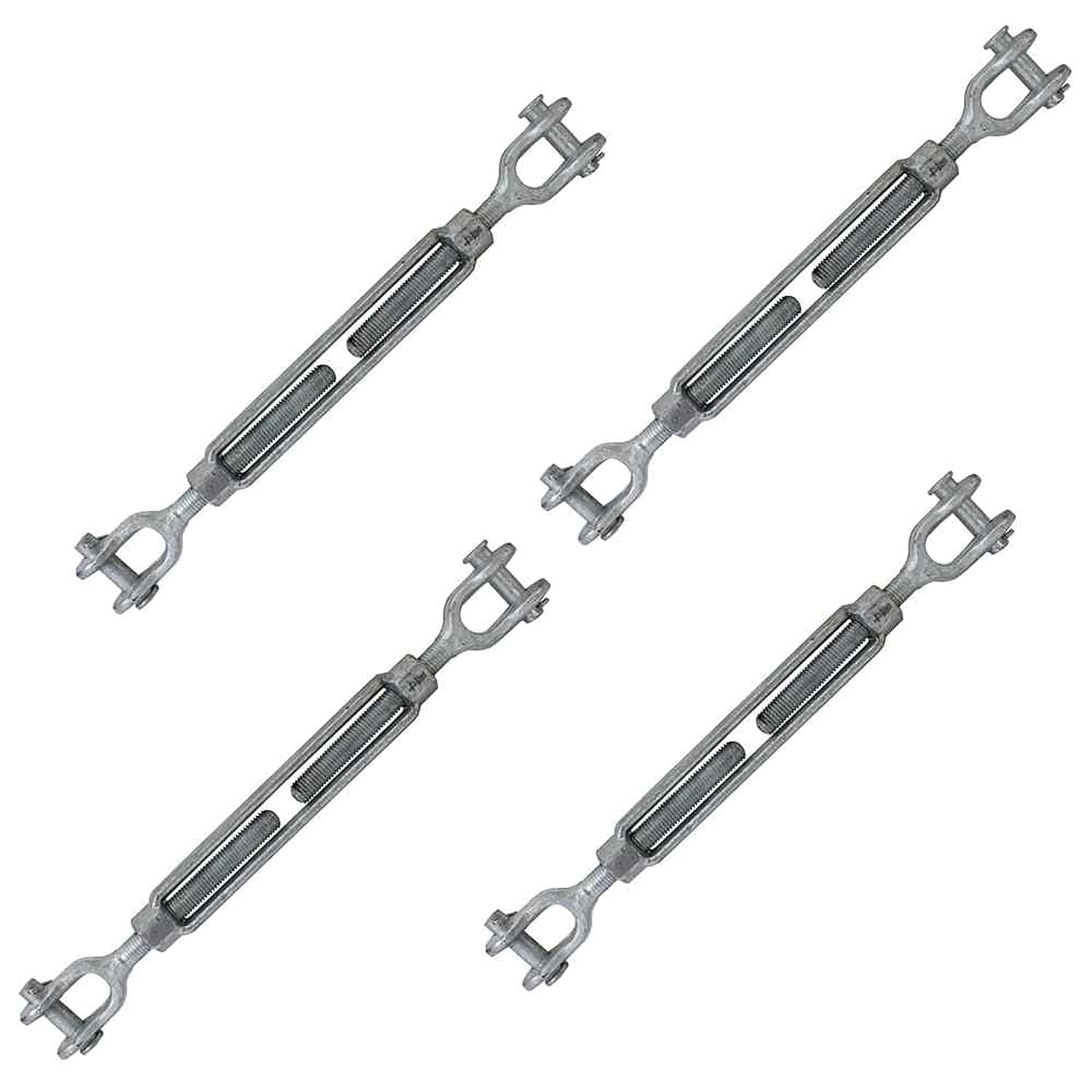 Inch x 9 Inch Jaw and Jaw Galvanized Turnbuckle, Working Load Limit ...