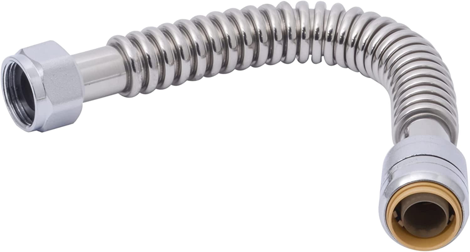 Inch x Inch FIP x 12 Inch Stainless Steel Corrugated Flexible Water ...