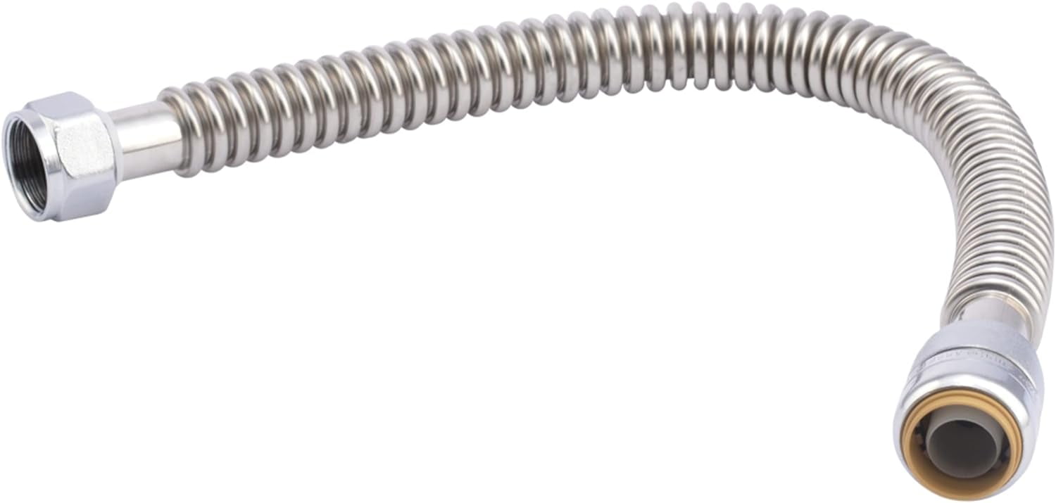 Inch x Inch FIP x 18 Inch Stainless Steel Corrugated Flexible Water ...