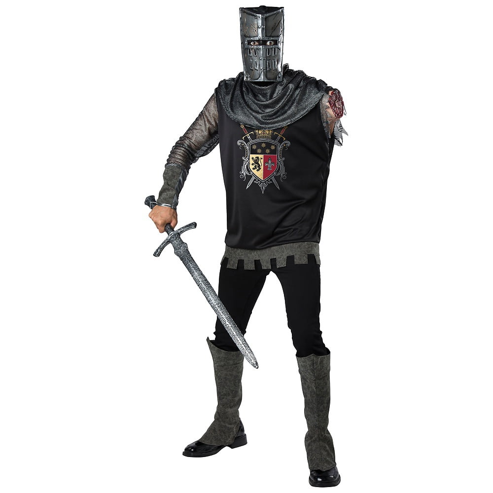Incharacter Black Knight Zombie Adult Costume - X-Large Male - Walmart.com