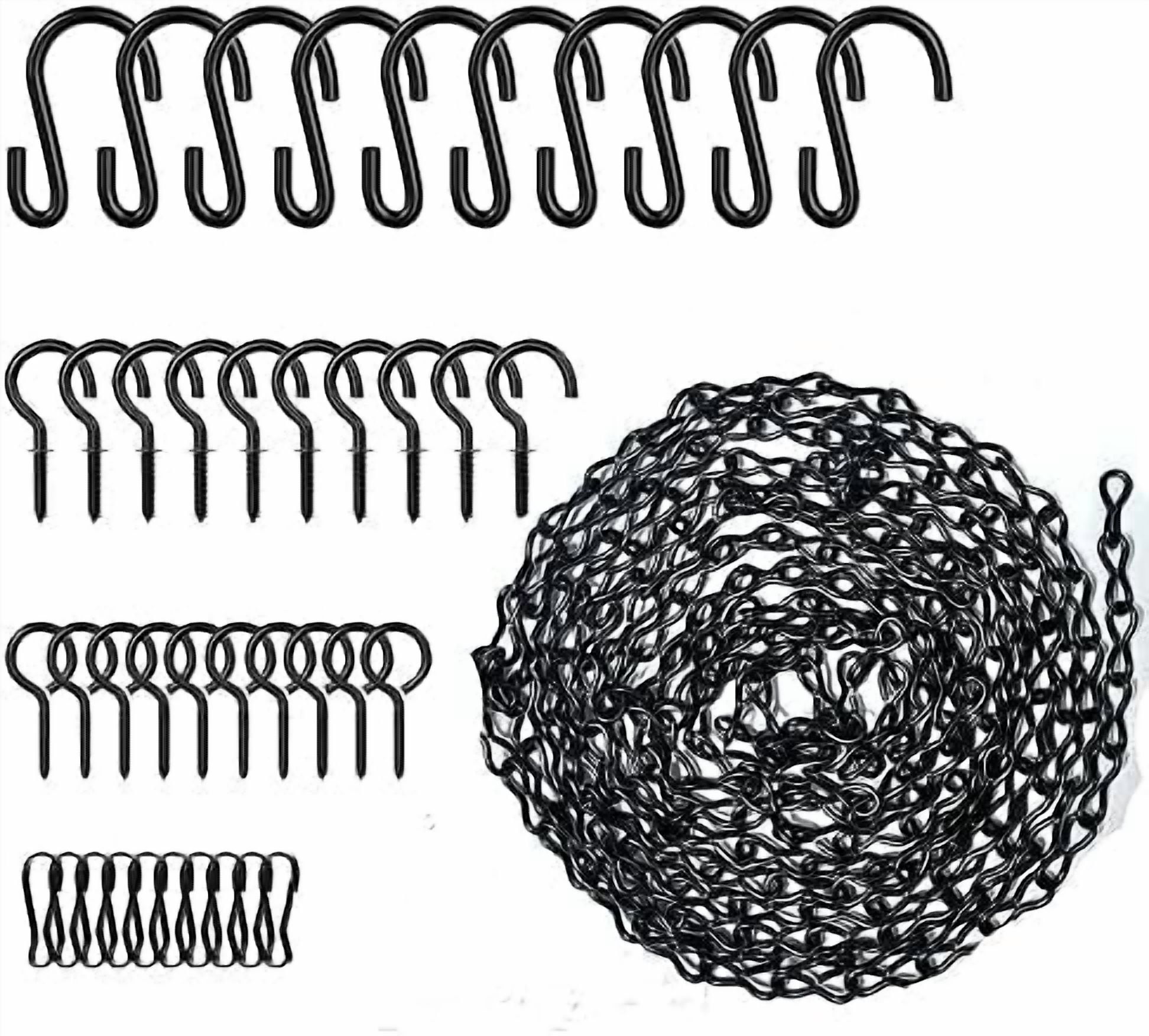 Inches Black Metal Wire Hanging Chains for Bird Feeders, Chimes ...