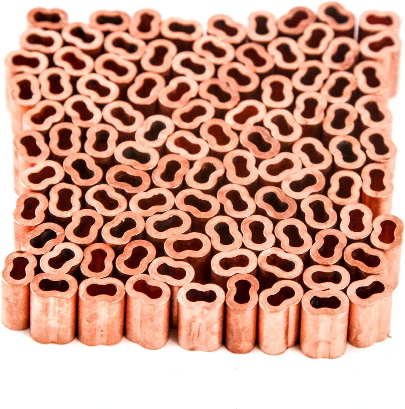 Inches Copper Wire Rope And Cable Line End Double Barrel Ferrule - Qty ...