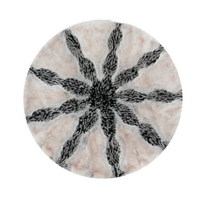 Fluffy Circle Rug