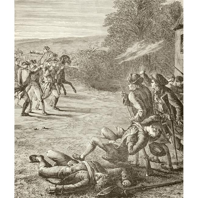 An Incident At Lexington During The Battles of Lexington & Concord ...