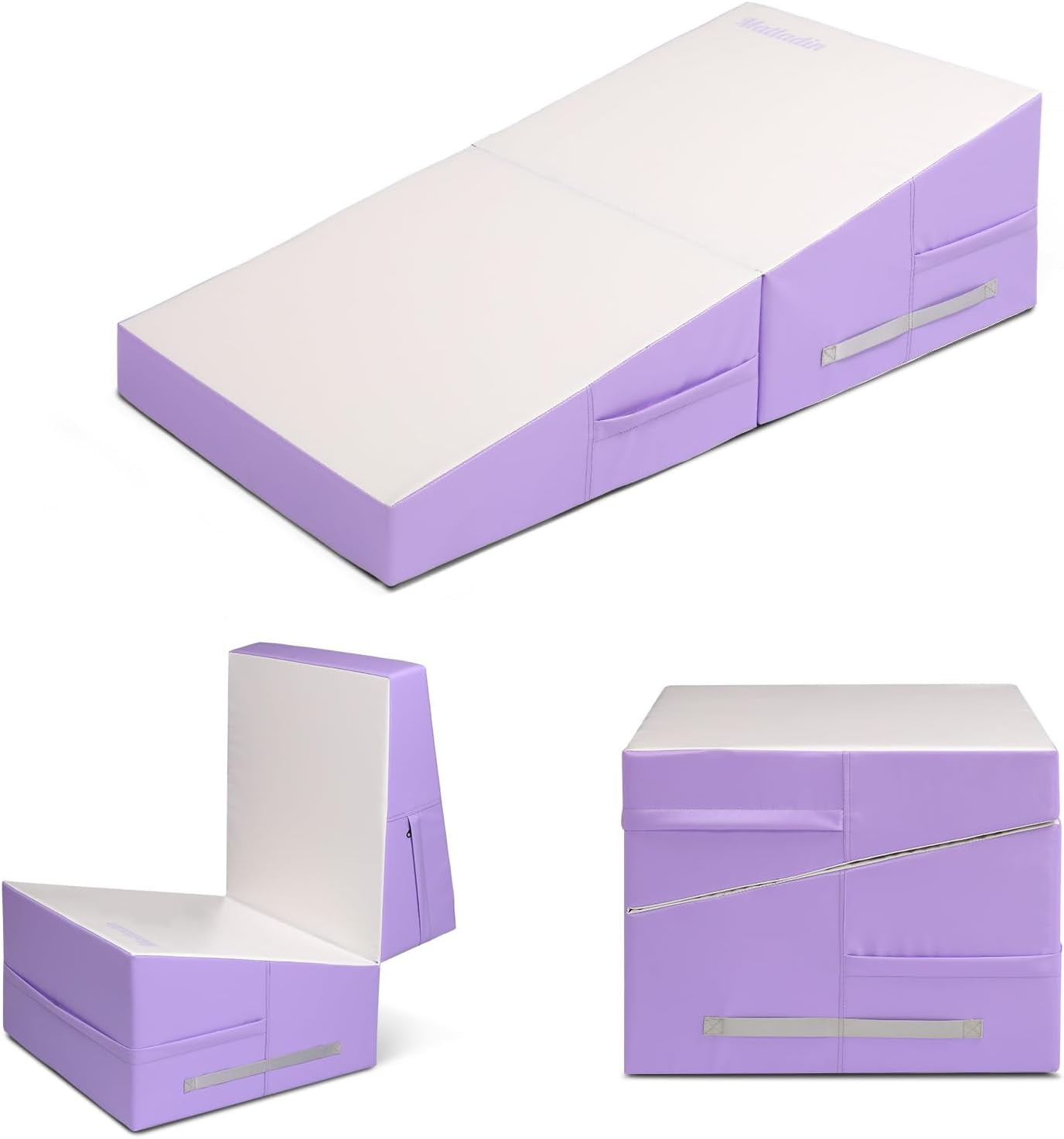 Incline Gymnastics Cheese Wedge Mat, 48"x24"x14" - Folding Gymnastics ...