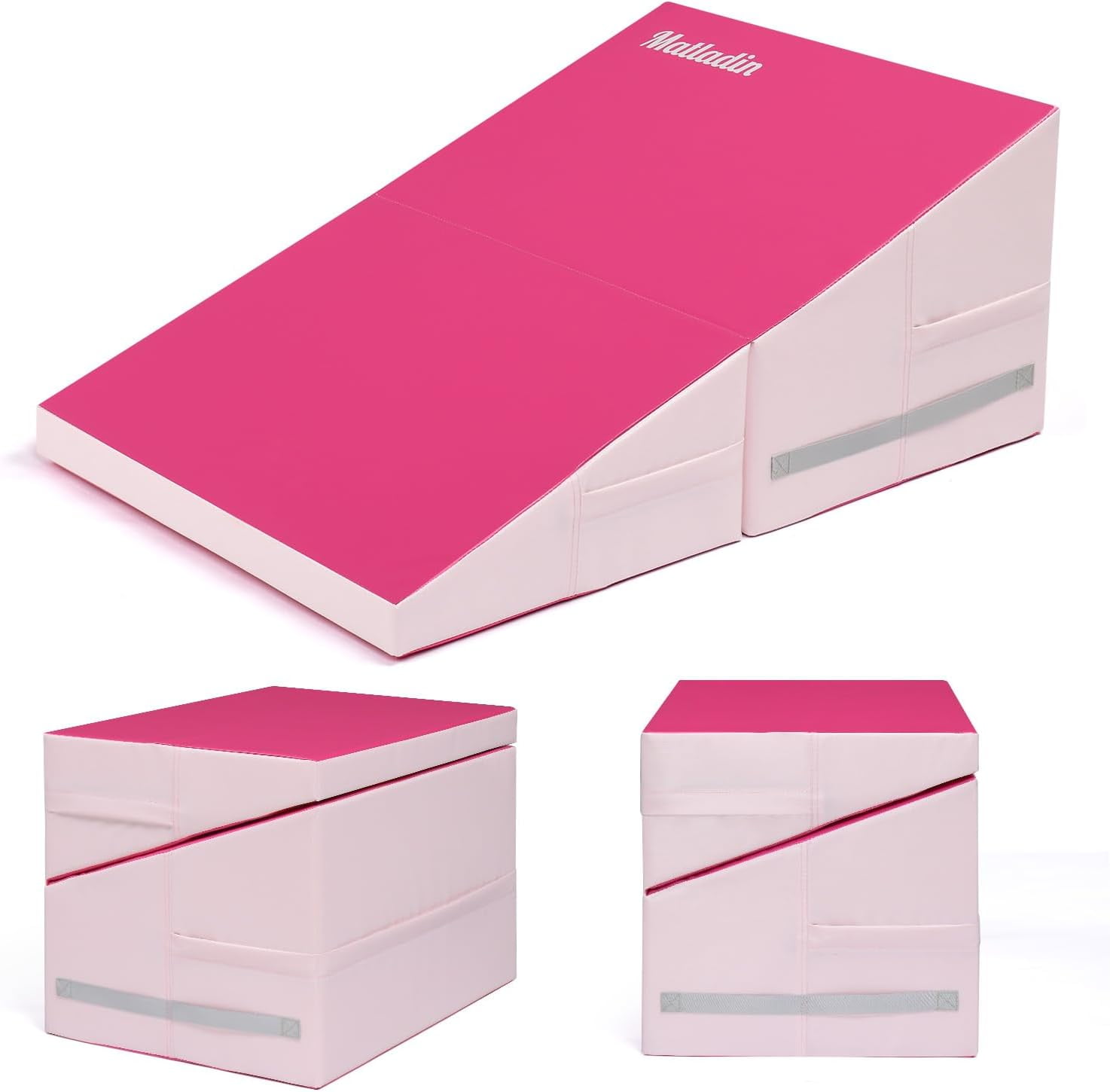 Incline Gymnastics Wedge Mat, Folding Gymnastics Mat for Kids Girls ...