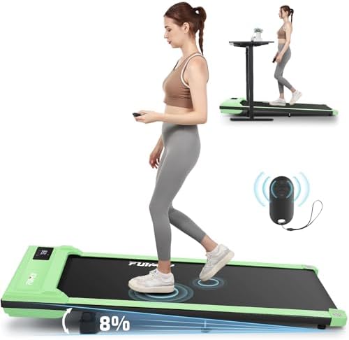 Incline Under Desk Treadmill,4 in 1 Walking Pad Treadmill for Home,2 ...