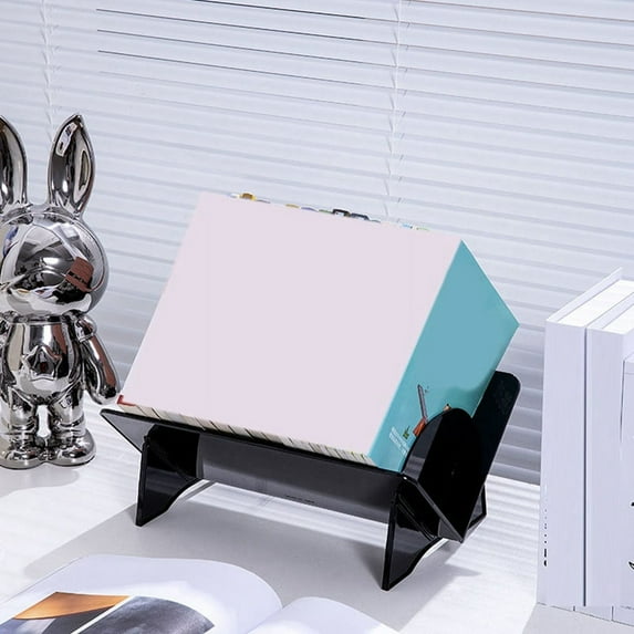 Inclined Mouth Book Stand File Rack Desktop Reading Bookshelf Stand ...