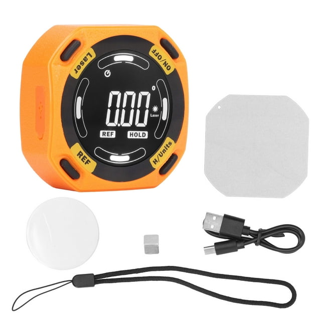 Inclinometer Digital Laser Angle Finder Meter Level Gauge Magnetic Base ...