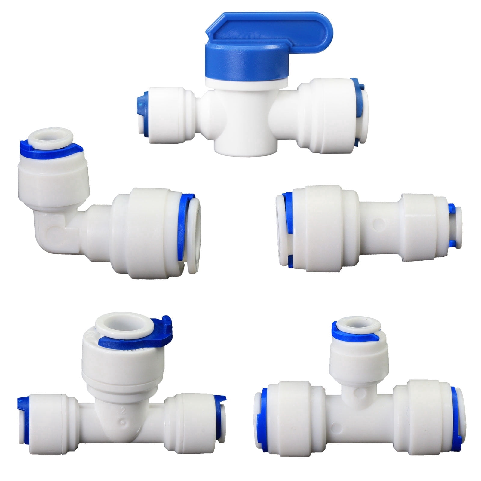 Includes Ball Valve, 3-Way Tee, Elbow, Straight Coupling, 1/4" to 3/8 ...