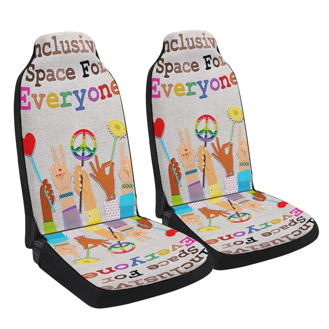 Inclusion Hippie Support LGBT Inclusive Space For Everyone Seat Covers ...