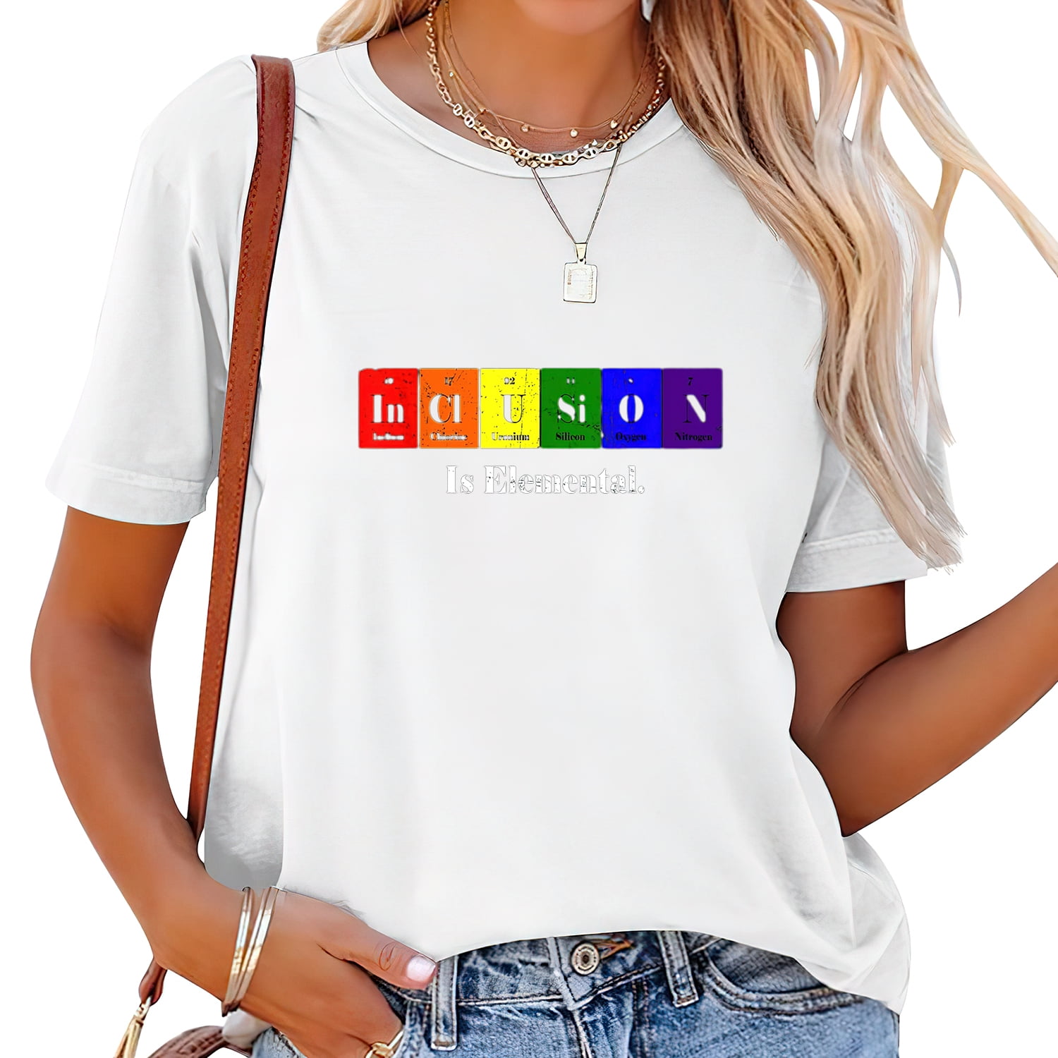 Inclusion Is Elemental Lgbt Pride Periodic Table Of Elements T-Shirt ...