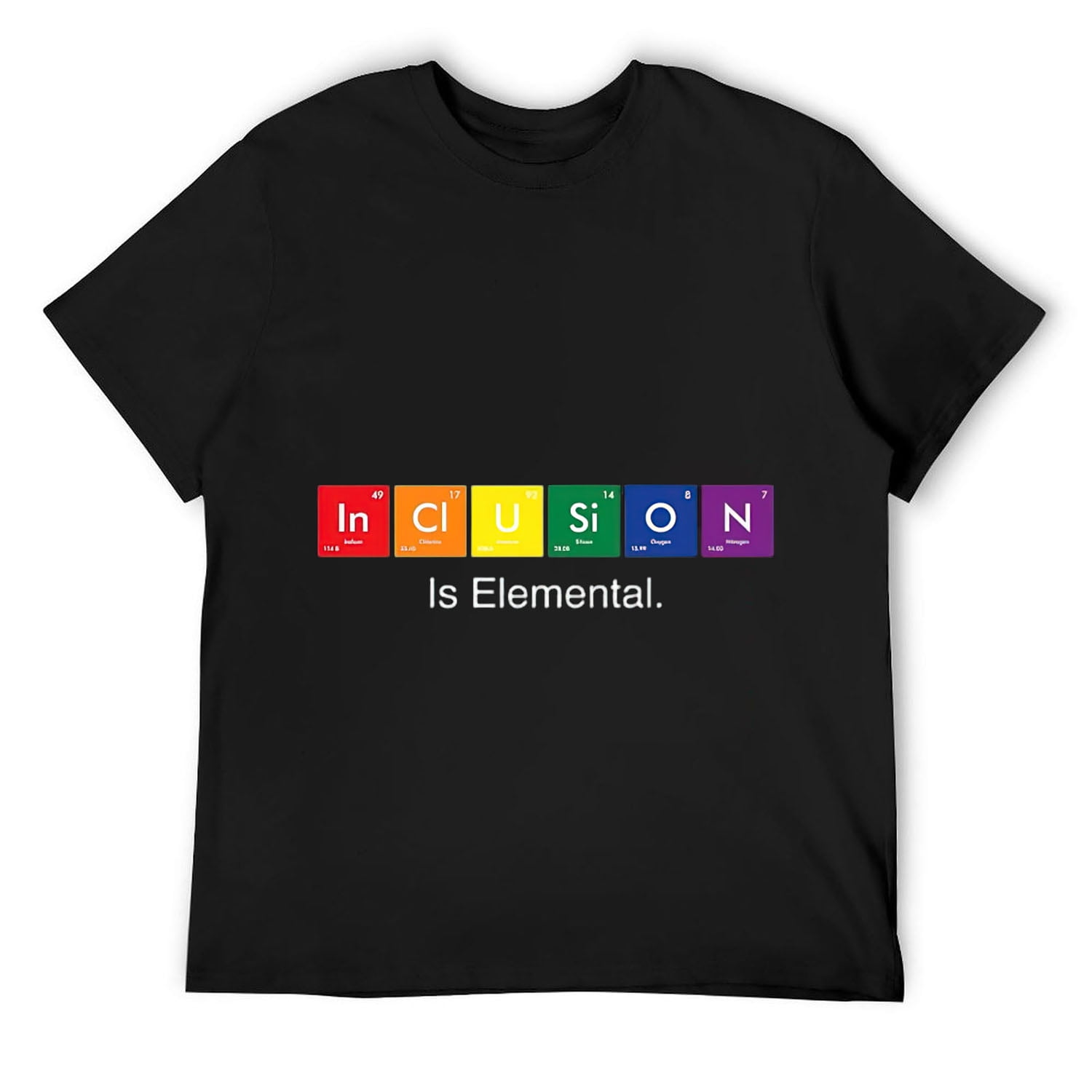 Inclusion Is Elemental Periodic Table of Elements LGBTQ T-Shirt Black ...