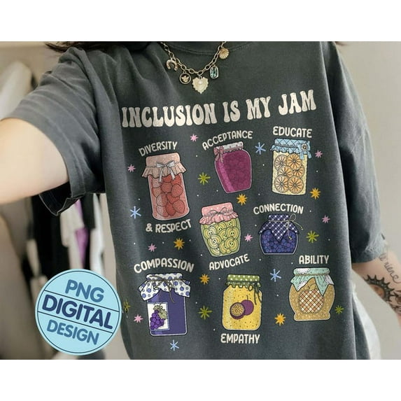 Inclusion Is My Jam , Autism Awareness , Inclusion Shirt Designs ...