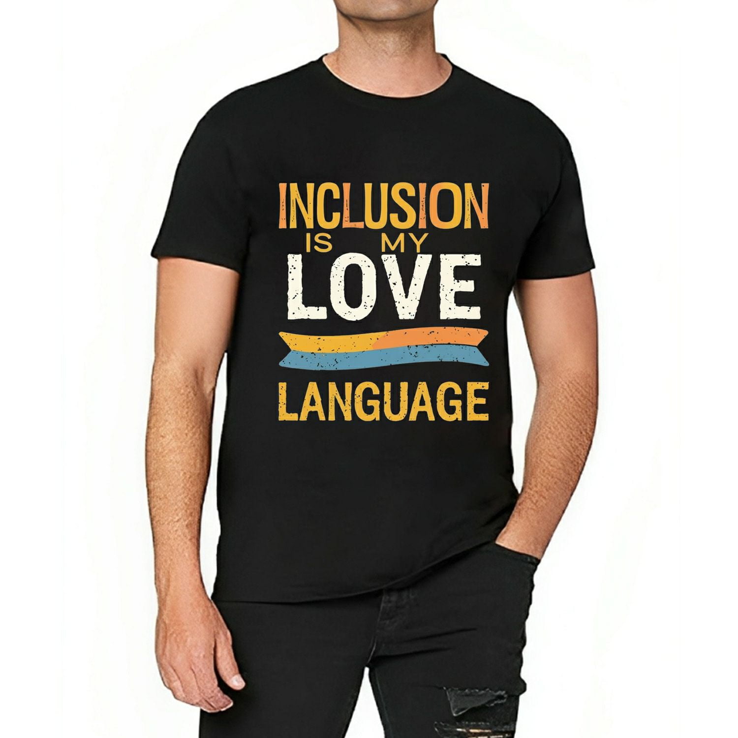 Inclusion Is My Love Language - Teacher Appreciation Apparel Mens T ...