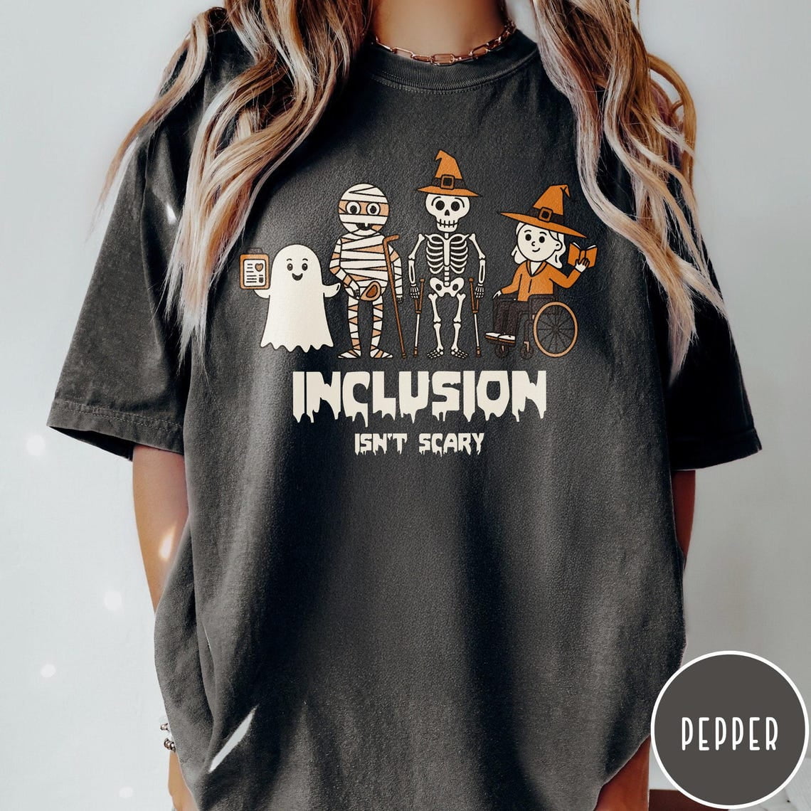 Inclusion Isn't Scary season Shirt, SLP season Shirt, season Sped ...