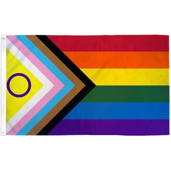 Inclusive Pride Flag 3x5ft LGBTQIA Pride Flag LGBT Intersex Inclusive ...