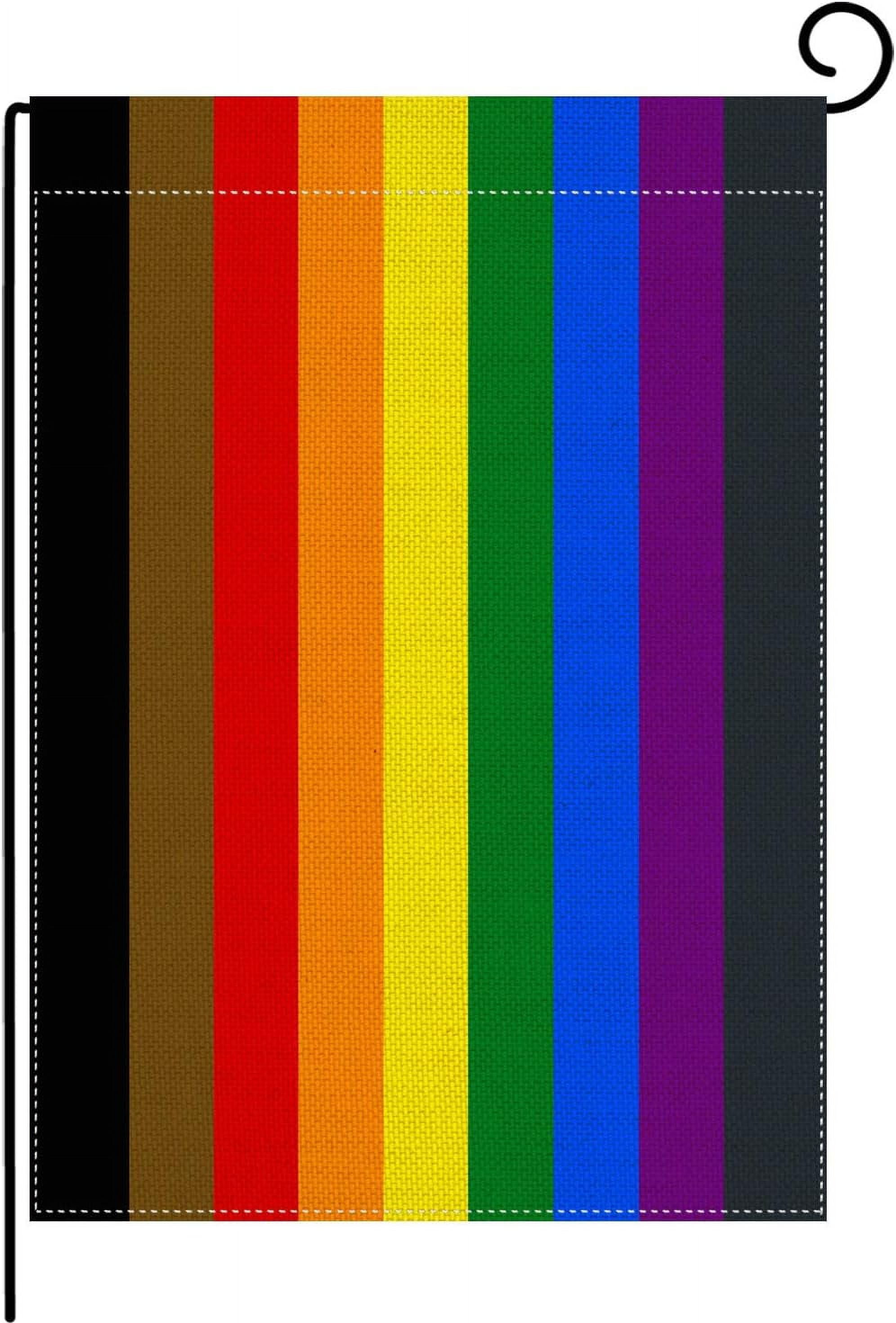 Inclusive Pride Rainbow LGBTQIA+ Pride Garden Double Sided Flag Home ...