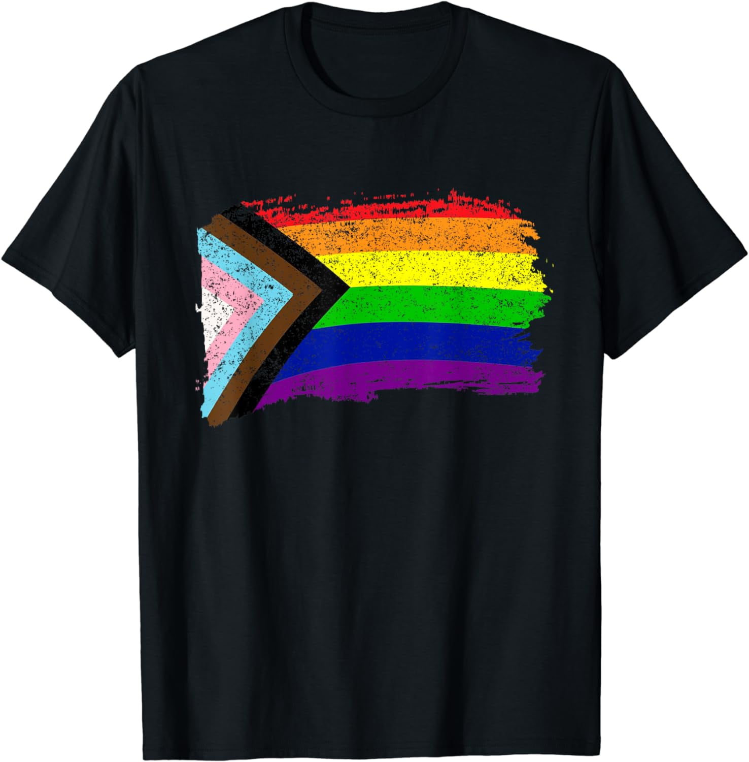 Inclusive Progress Pride Flag Gay Pride LGBTQ Rainbow Flag T-Shirt ...