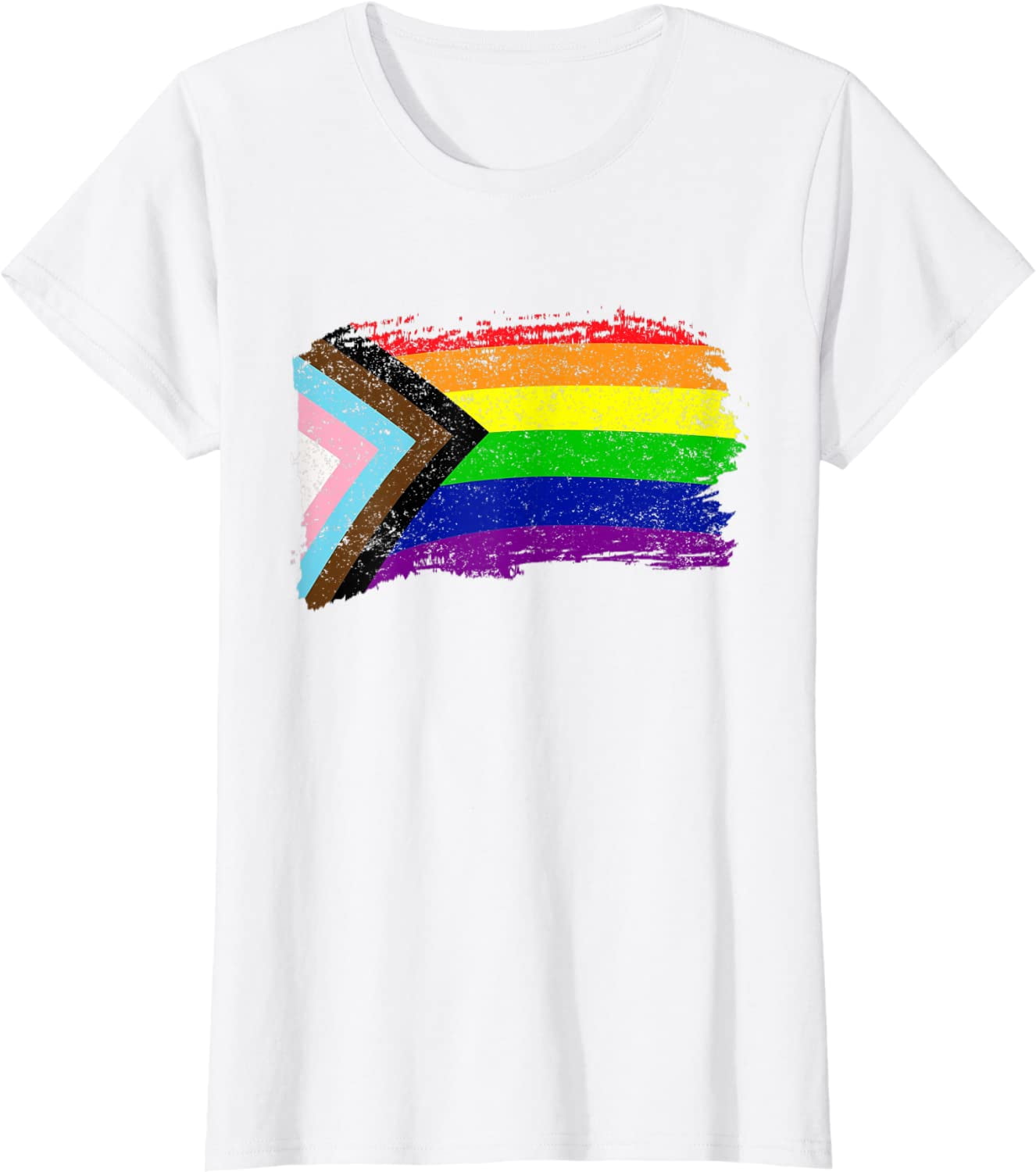 Inclusive Progress Pride Flag Pride LGBTQ Rainbow Flag T-Shirt - Walmart.com