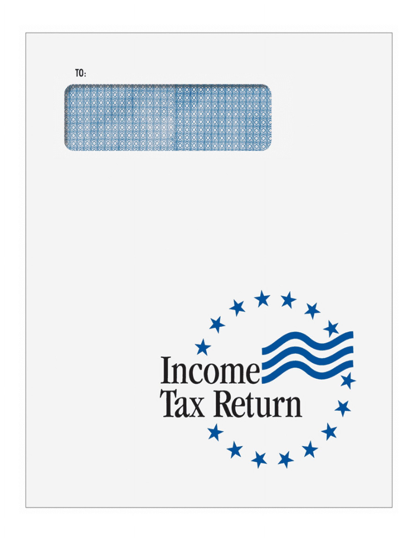 Income Tax Return Window Stars Envelope 9.5" X 11.5" Moisture Seal, 100 ...