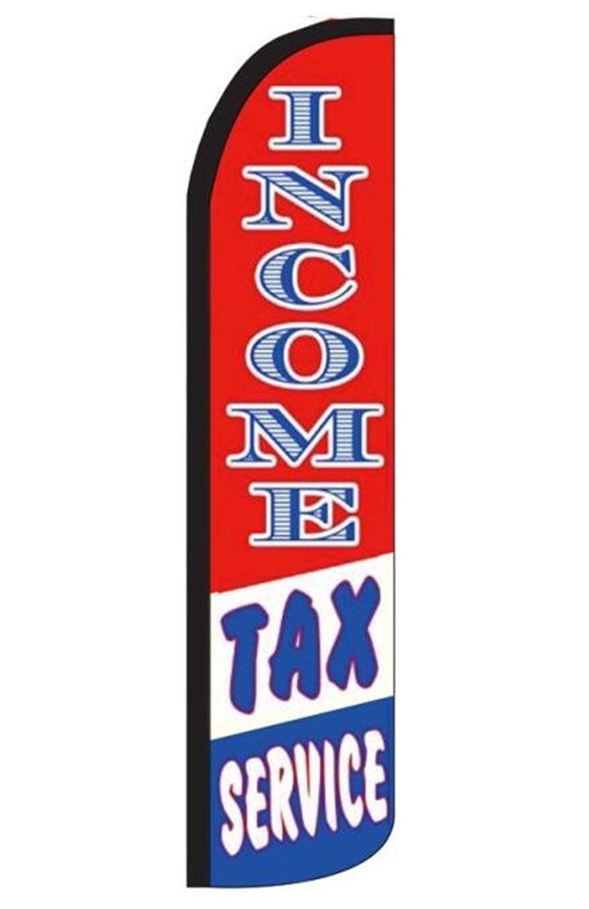 Income Tax Service Windless flag Without Pole Advertisement /Business ...