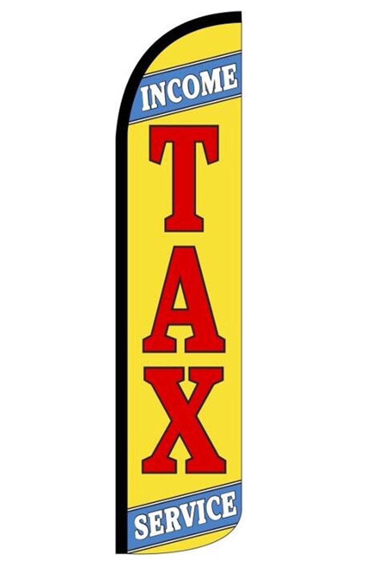 Income Tax Service Windless flag Without Pole Advertisement /Business ...