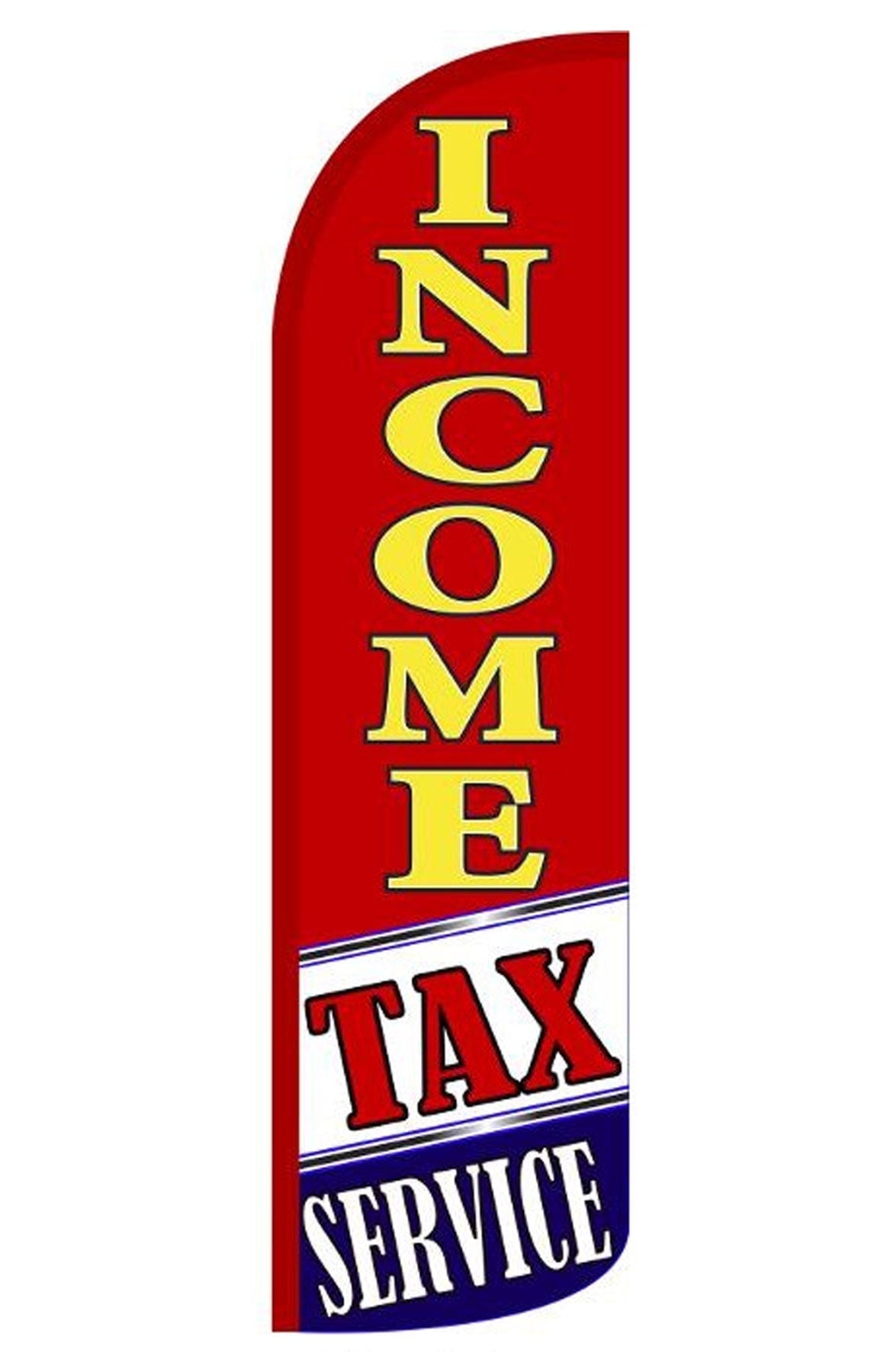 Income Tax Service Windless flag Without Pole Advertisement /Business ...