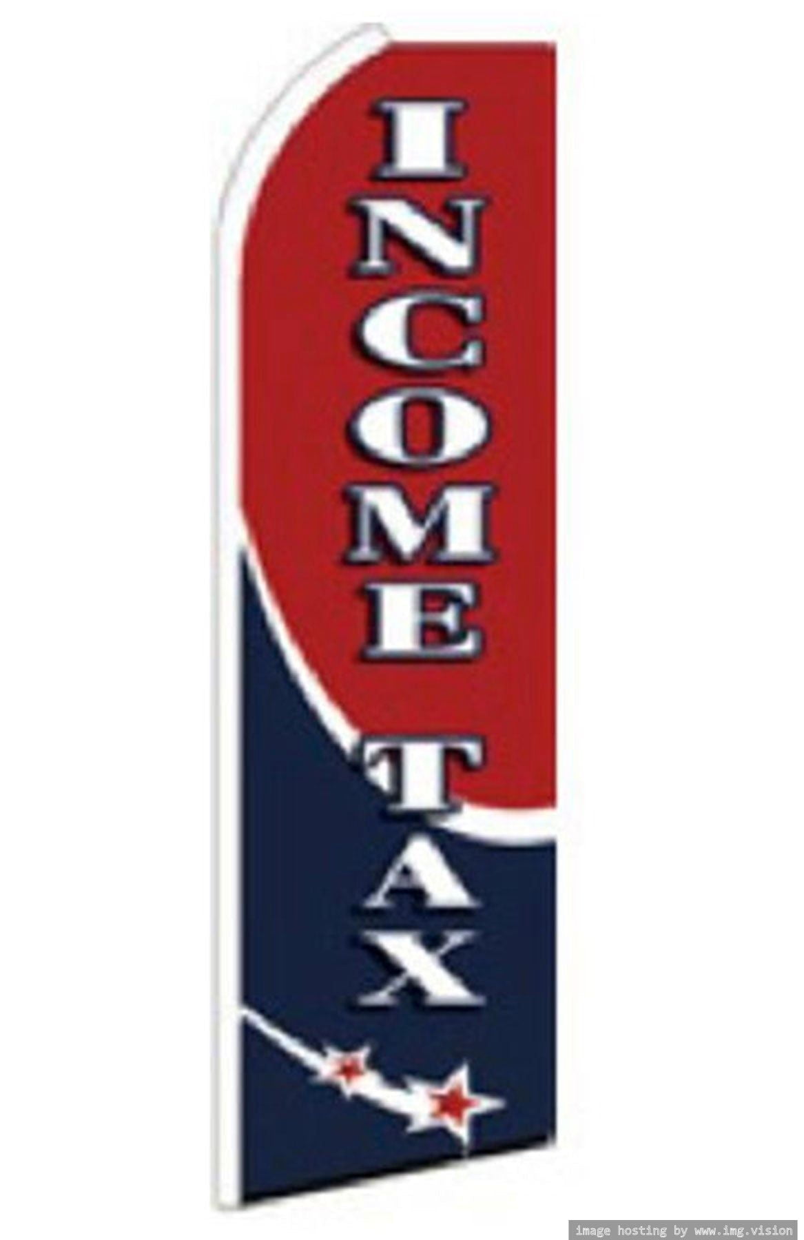 Income Tax Swooper flag Without Pole Advertisement /Business Flags ...