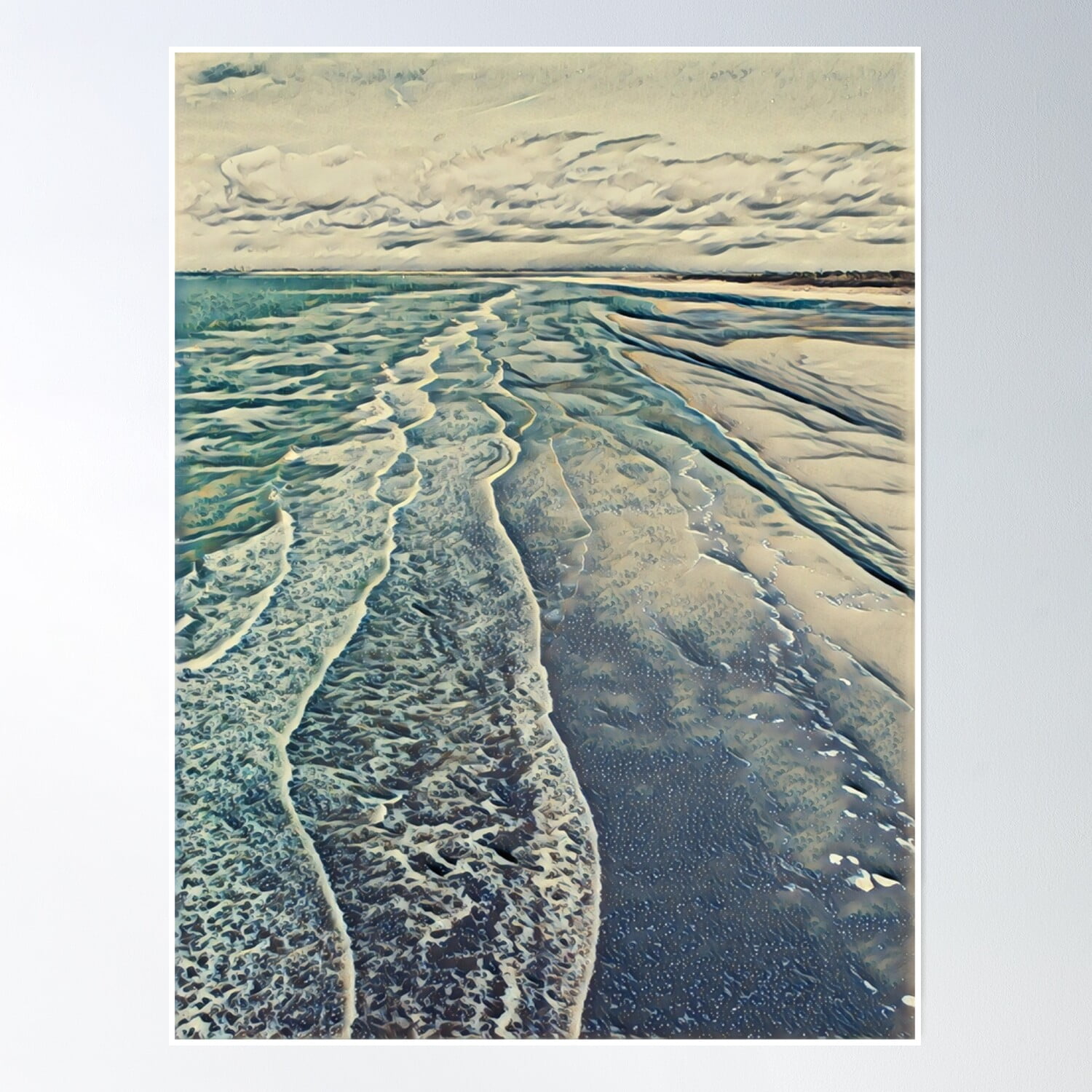 Incoming Tide Poster Wall Art, Modern Wall Decor, 8x12 UNFRAMED ...